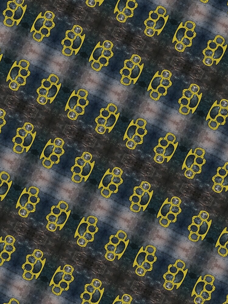 "Brass Knuckles Pattern" T-shirt for Sale by creepyjoe | Redbubble ...