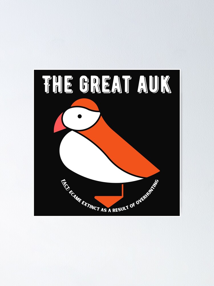 "The Great Auk" Poster for Sale by GemiNile | Redbubble