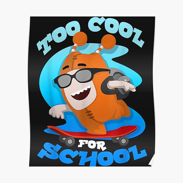 "Oddbods Too Cool For School Skateboard Boys Girls Oddbods" Poster for ...