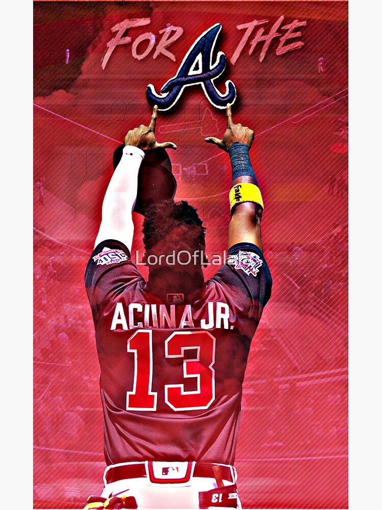 "Ronald Acuna Jr" Sticker for Sale by LordOfLalala | Redbubble