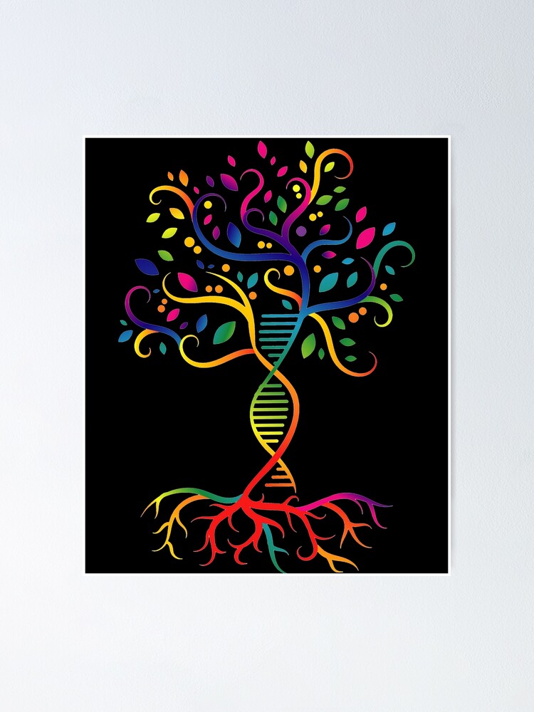 "DNA tree Colourful Biology Science Tree Tree Of Life" Poster for Sale ...