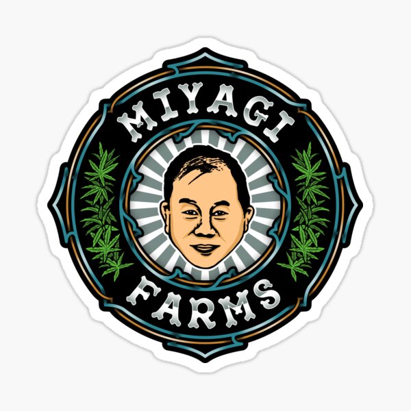 "Miyagi Farm" Sticker for Sale by NateDonDD | Redbubble