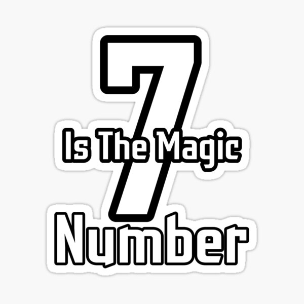 Pegatina «7 es el número mágico siete es el número mágico» de Yassou ...