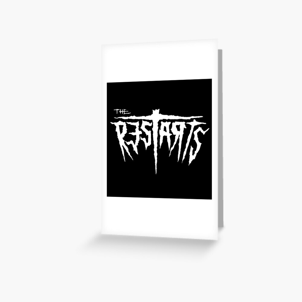 "music the restarts - best new logo" Greeting Card for Sale by ...