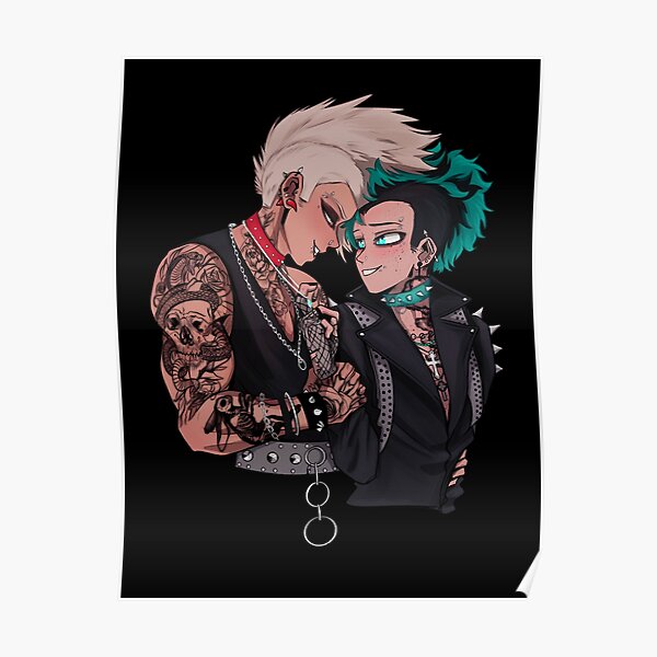 "Punk Bakugo and Deku (BNHA)" Poster for Sale by LakeMacquarie | Redbubble