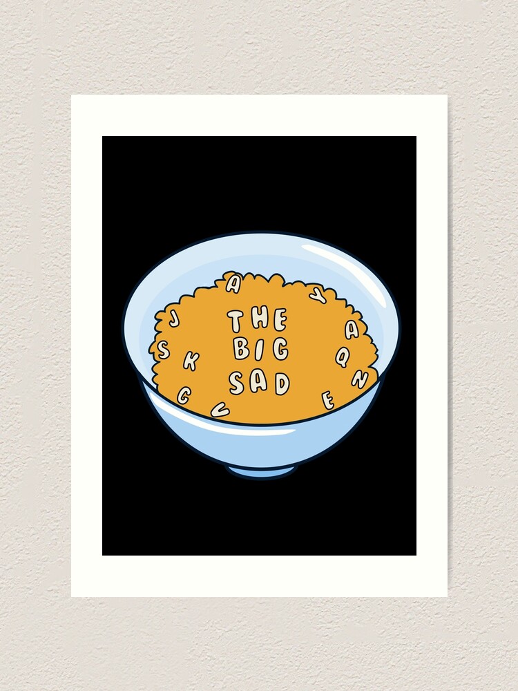 "the big sad alphabet spaghetti meme" Art Print for Sale by Captain ...