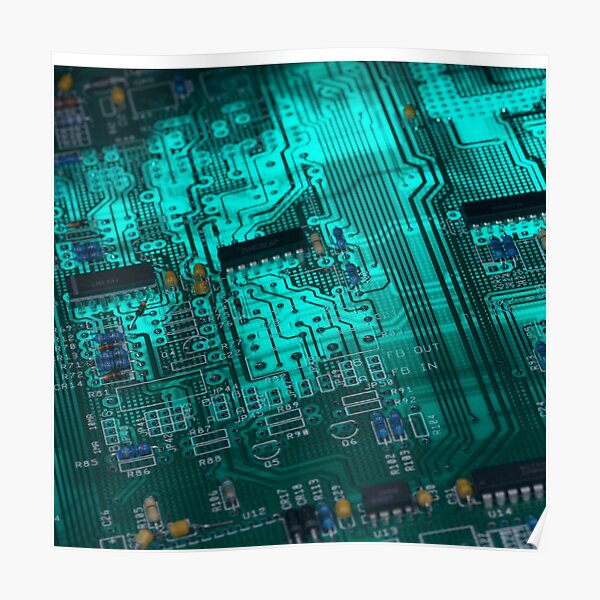 "Motherboard Design " Poster for Sale by newtree | Redbubble