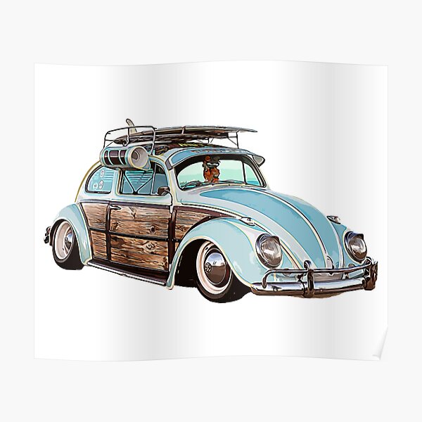 "Old fashioned car sticker" Poster for Sale by XmaSTersd | Redbubble