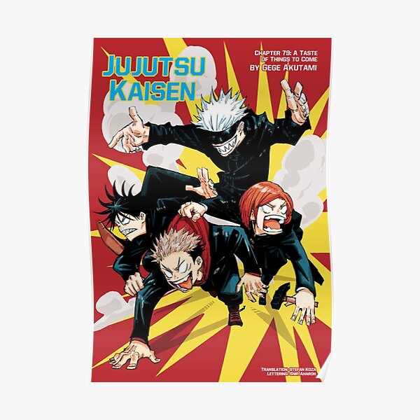 "Gojo and the First Years - Jujutsu Kaisen Chapter 79 Color Page ...