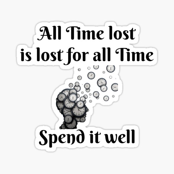 "Lost time " Sticker for Sale by EikenFish | Redbubble