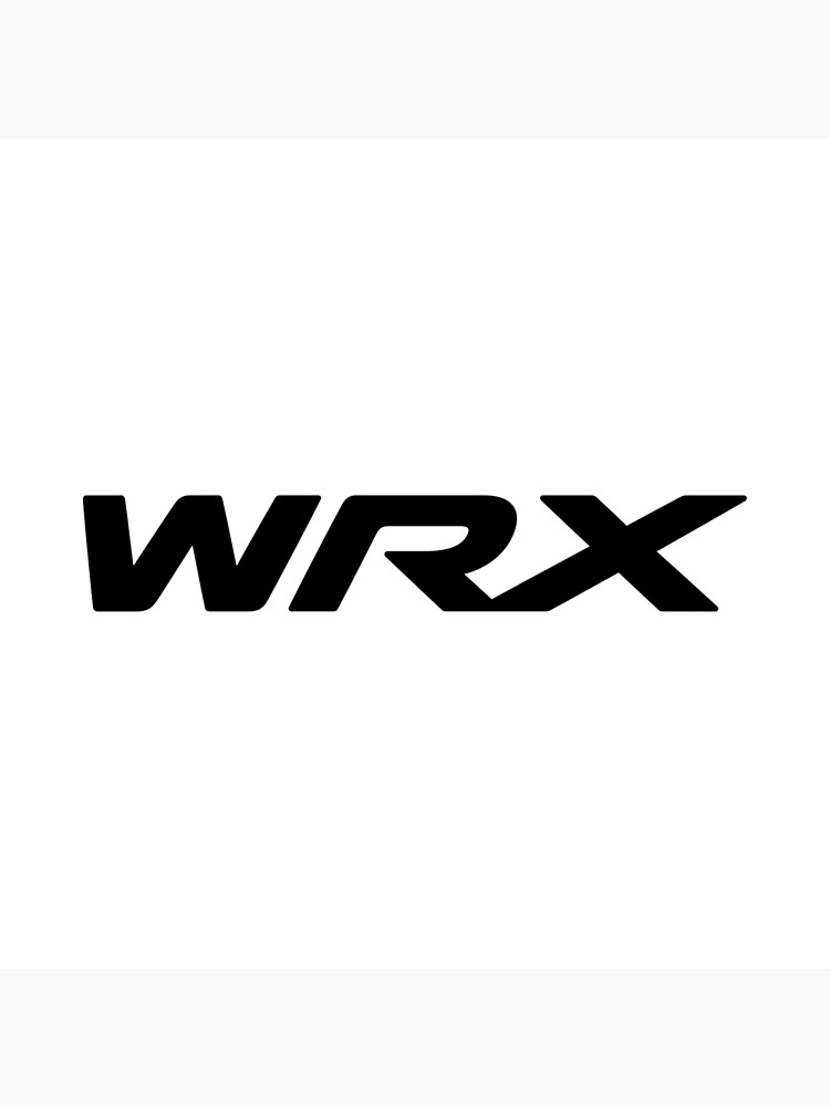 Póster «Logotipo de Subaru WRX negro» de Overspeed | Redbubble