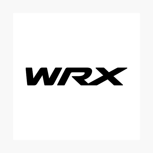 "Subaru WRX logo black" Photographic Print for Sale by Overspeed ...