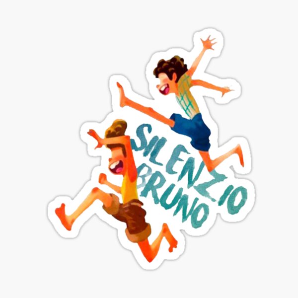 "Luca silenzio Bruno" Sticker for Sale by KidzyArt | Redbubble