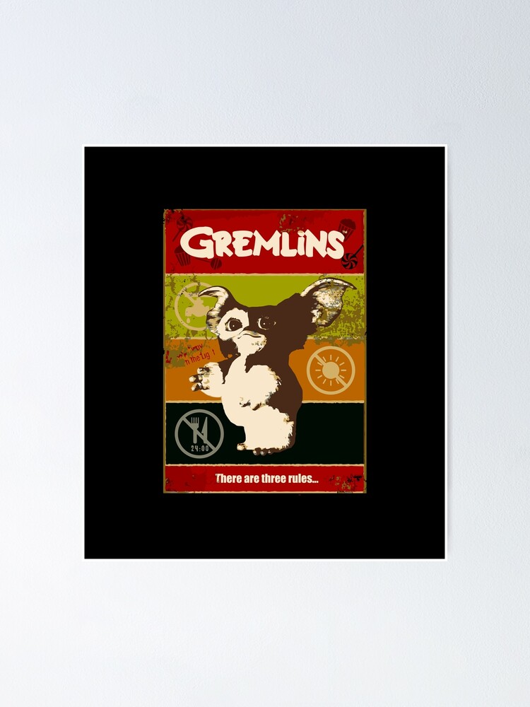 "Gremlins Gizmo Paneled Three Rules Poster" Poster for Sale by ...