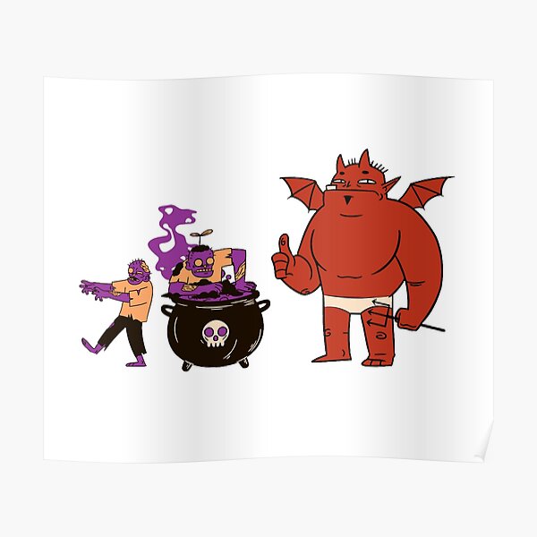 "A demon in the kitchen" Poster by Moretta | Redbubble
