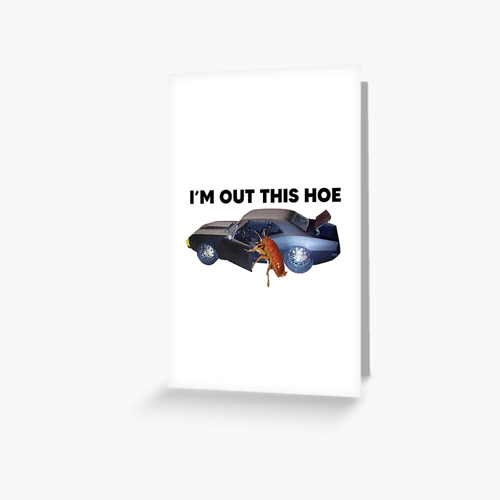 "cockroach getting into car meme" Greeting Card for Sale by Introvertz ...