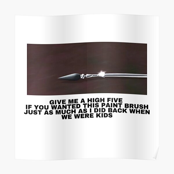 "Barbie Rapunzel Paint Brush" Poster for Sale by NerdyGirl1028 | Redbubble