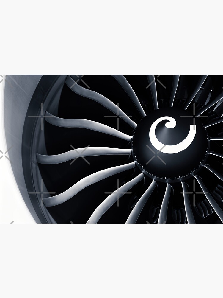 "Airplane Engine Closeup GEnx" Sticker for Sale by VAFS | Redbubble
