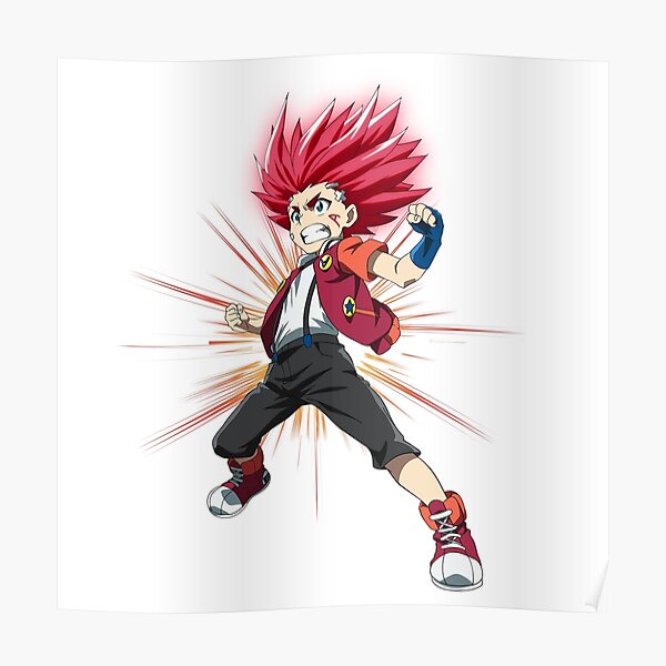 "Aiger Akabane - Beyblade Burst" Poster for Sale by AyushTuber | Redbubble