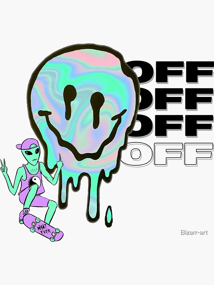 "Aesthetic Smile Face" Sticker for Sale by Bizarr-art | Redbubble