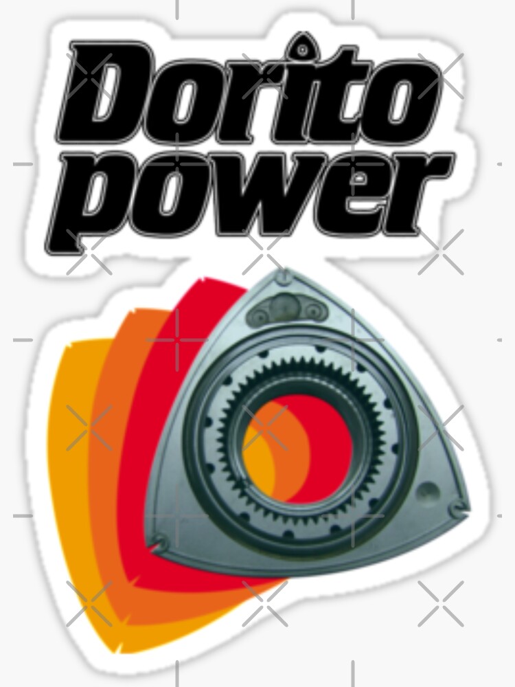 "D Power - Authentic Rotary Engine Merchandise - " Sticker for Sale by ...