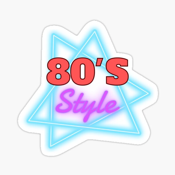 "80's Style Vintage Illustration" Sticker by CHGDesigns | Redbubble