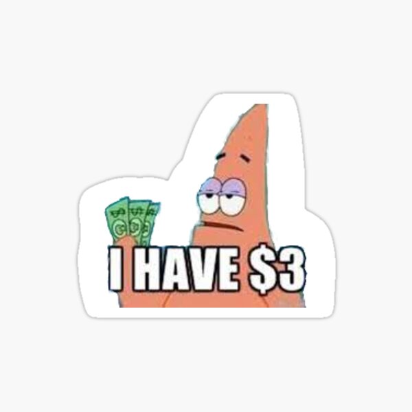 "patrick star " Sticker for Sale by designsbycakes | Redbubble