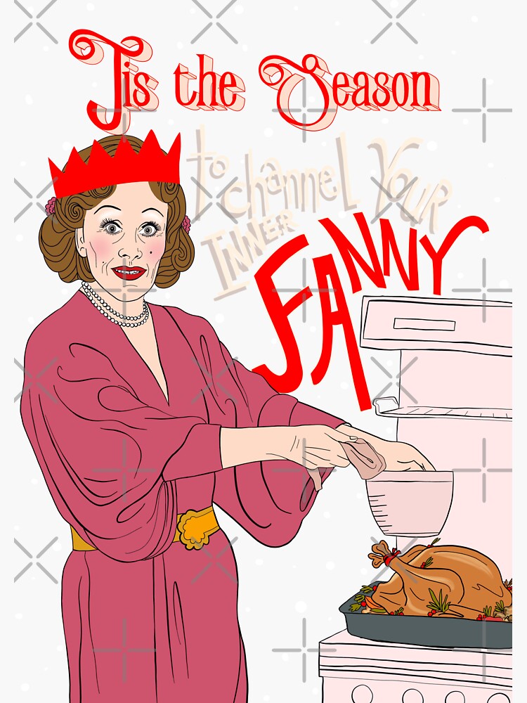 "Fanny Craddock" Sticker for Sale by ItsDarkInThere | Redbubble