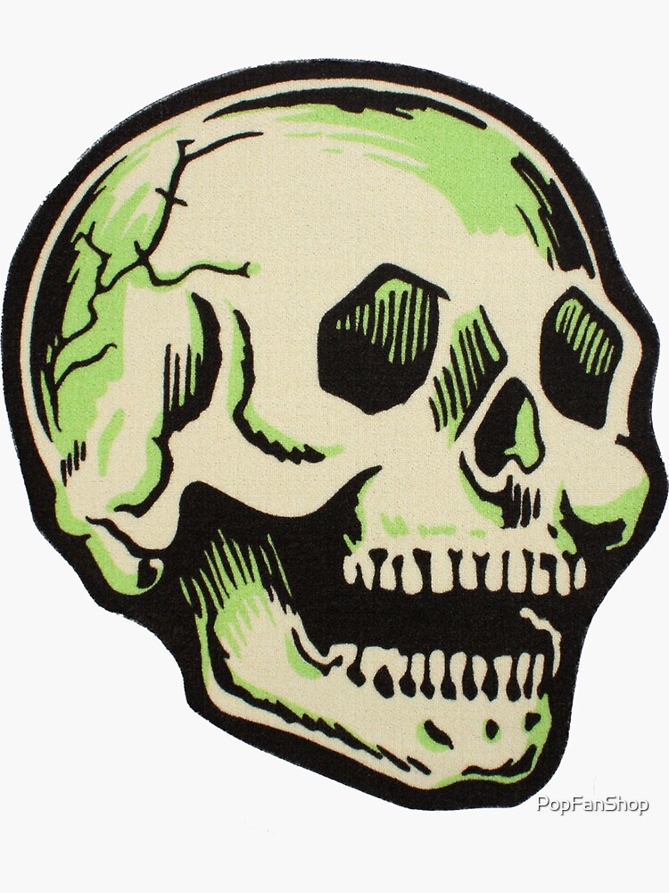 "Vintage Skull" Sticker for Sale by PopFanShop | Redbubble