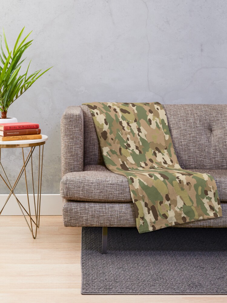 "multicam camouflage pattern." Throw Blanket for Sale by ...