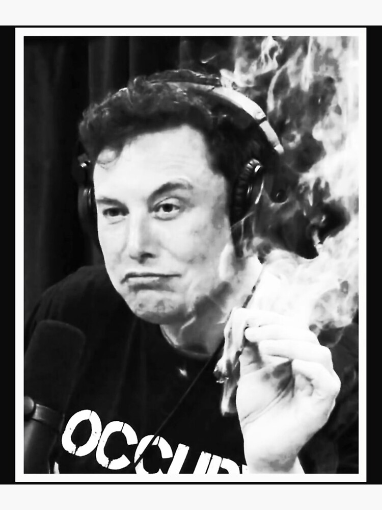 "Elon Musk Smoking 4" Poster for Sale by DavidPinkman | Redbubble