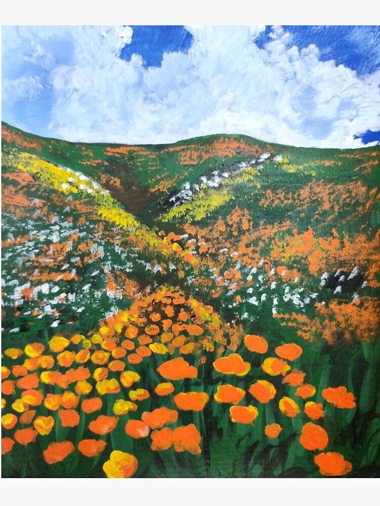 "POPDAISY FLOWER FIELD" Poster for Sale by MONISIOART | Redbubble