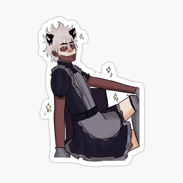 "cat maid dabi" Sticker for Sale by morgodrawings | Redbubble