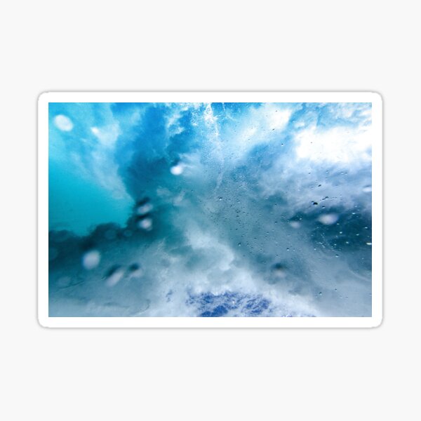 "Blue Ocean Waves " Sticker for Sale by halmarho | Redbubble