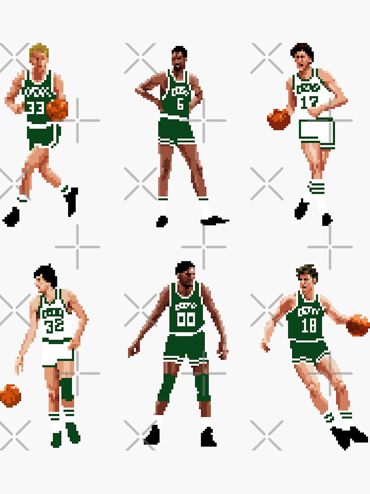 "Boston Legends Sticker Collection (Robert Parish, Larry Bird, Bill ...