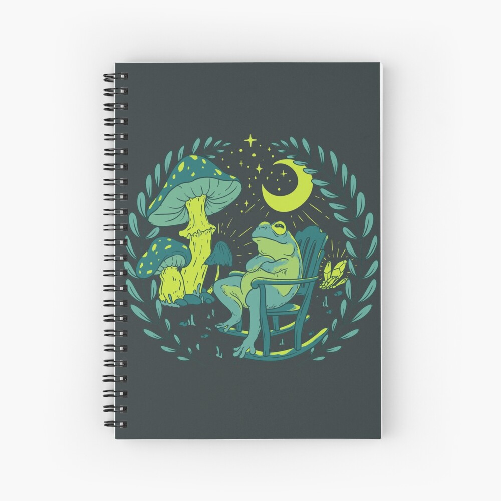 "Goblincore Aesthetic Cottagecore Frog Chilling - Green - waiting for ...