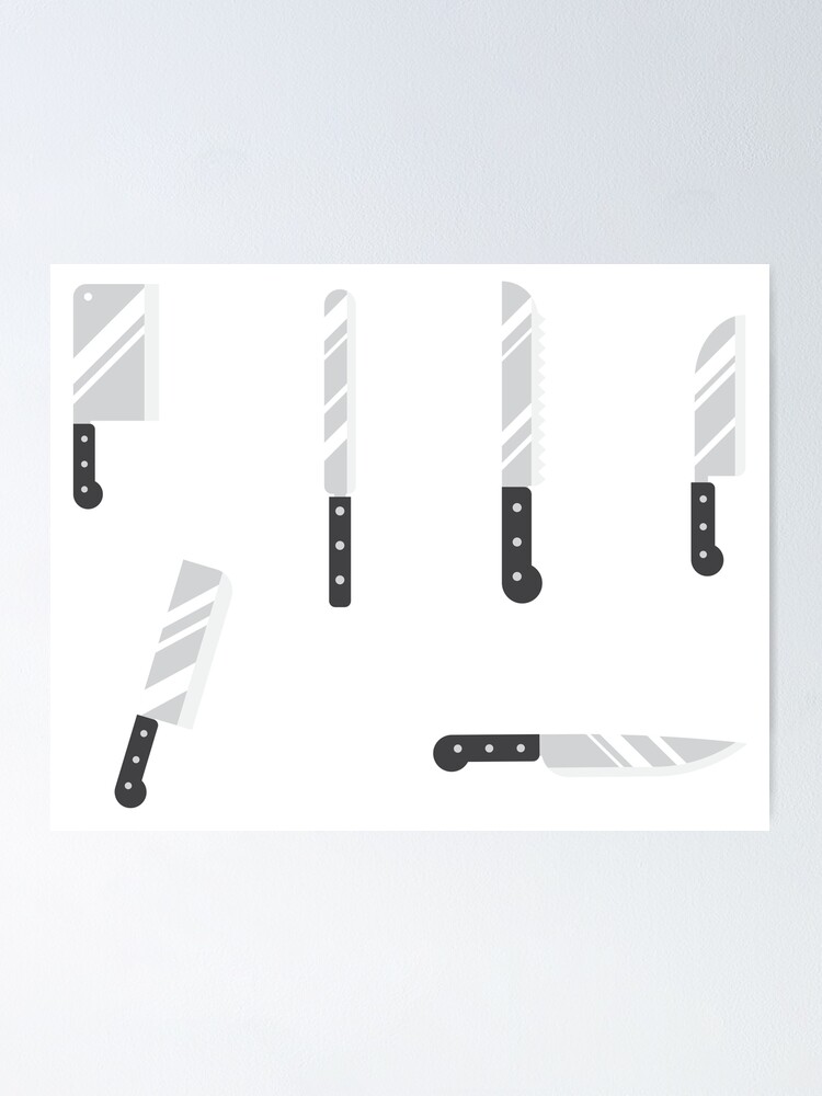 "butchers Knives Set Sticker Pack" Poster by ProtonProject | Redbubble