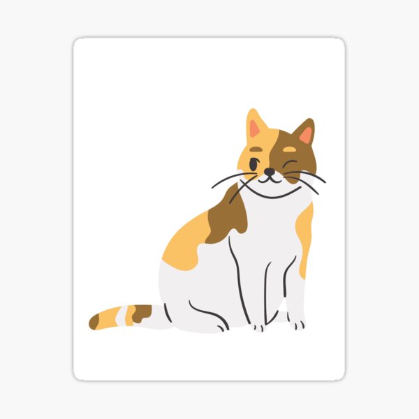 "Cat Wink " Sticker for Sale by Productfriendly | Redbubble