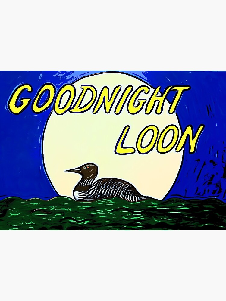 "Goodnight Loon" Sticker for Sale by kw1213 | Redbubble