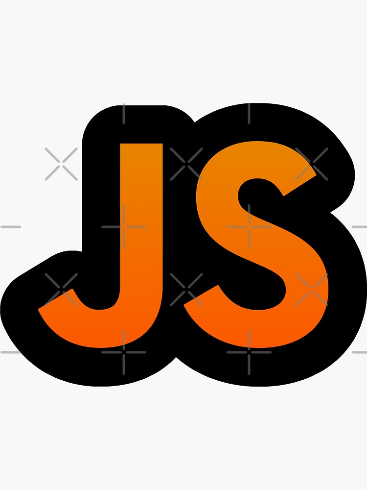 "JS Logo Orange" Sticker for Sale by arctide | Redbubble