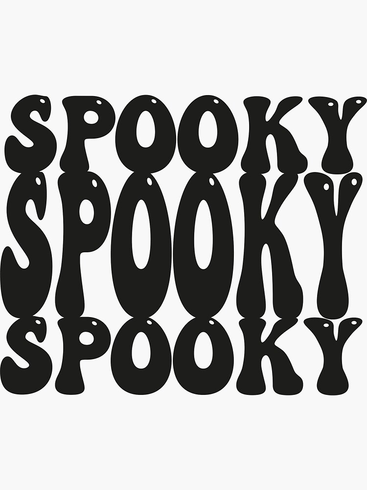 Pegatina «Spooky SVG, Halloween design svg, Spooky design svg, Spooky ...
