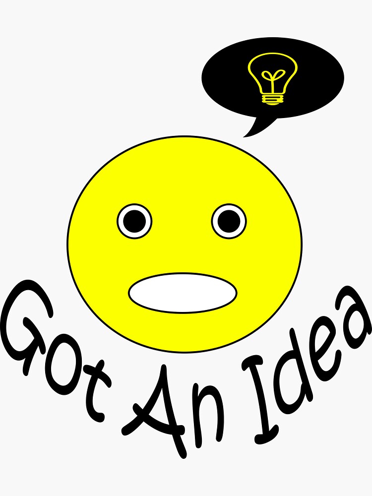 "New Idea Face" Sticker for Sale by Talent360Hub | Redbubble