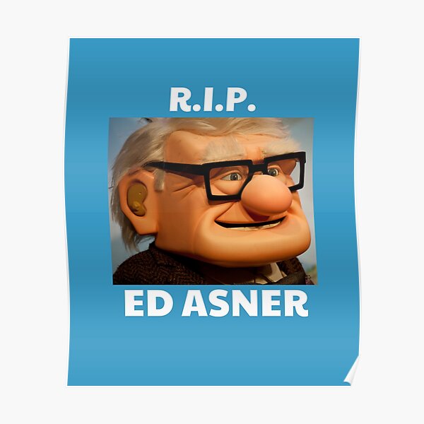 "RIP Ed Asner" Poster for Sale by Z-Black | Redbubble