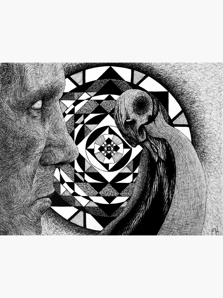 "Dead Spectrum - Ink Drawing by Frank Heiler" Photographic Print for ...