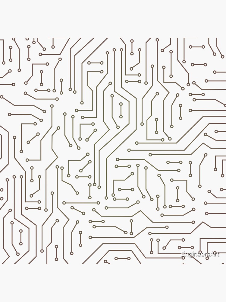 "PCB Trace Lines Pattern art" Sticker for Sale by EngineersArt | Redbubble