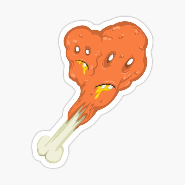 "Fried Chicken Leg" Sticker for Sale by Shai92 | Redbubble