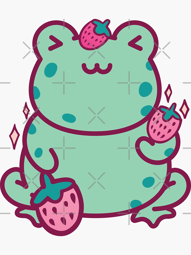 "Strawberry Frog" Sticker for Sale by TamGustam | Redbubble