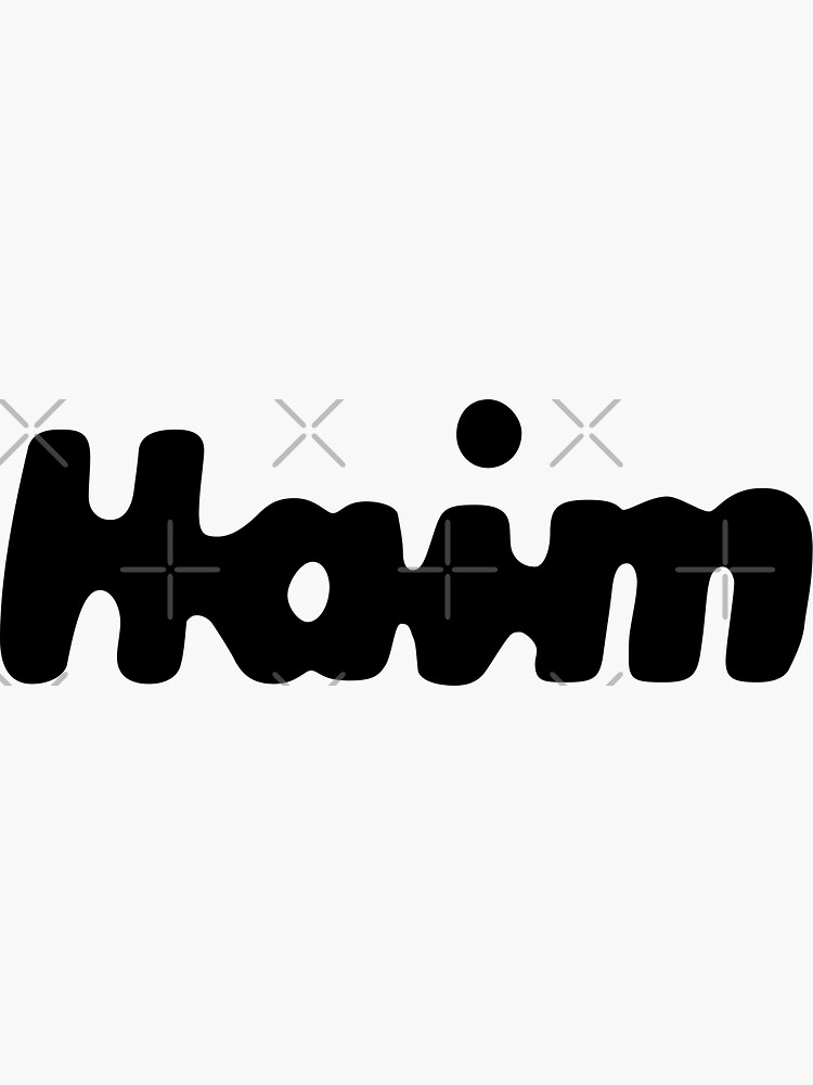 "logo haim" Sticker for Sale by alohasoftie | Redbubble
