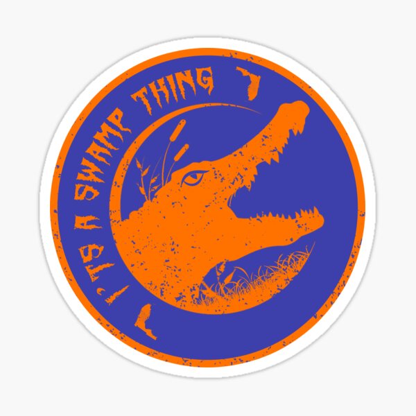 "Its A Swamp Thing Aligator" Sticker for Sale by frigamribe88 | Redbubble
