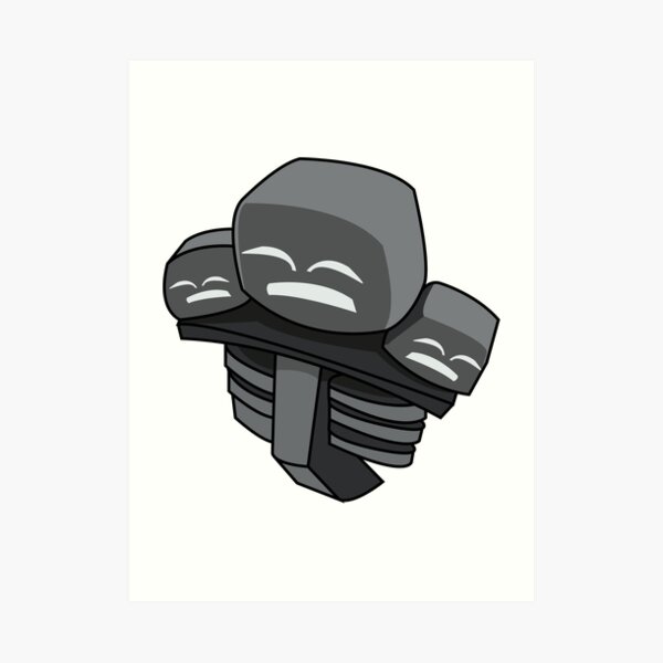 Lámina artística «Minecraft Wither Boss Mob» de truefanatics | Redbubble